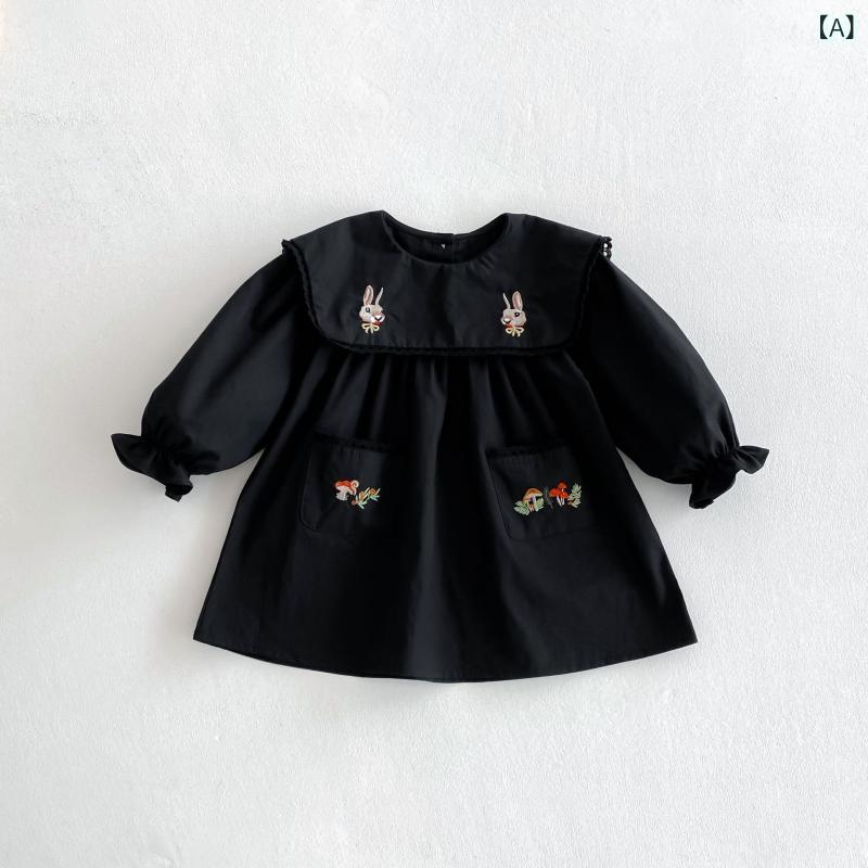 ・カテゴリ: ワンピース・スタイル: 韓国・主な素材: 綿95%・対象性別: 女の子用・対象年齢: 3～8歳、身長100～140cm・柄: 無地、アニメ、花柄・生地加工: 柔軟加工・季節: 春、秋・袖丈: 長袖・スカートのスタイル: プリン...