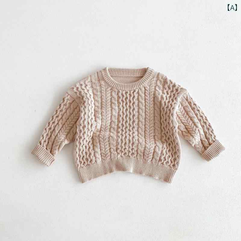 ・カテゴリ: キッズセーター・性別: ユニセックス・対象年齢: 3～8歳・季節: 春、秋・スタイル: 韓国・主な素材: 綿95%・生地加工: 柔軟加工・厚さ: 普通・毛糸の太さ: 普通・ネックライン: クルーネック・フード: なし・袖丈: ...