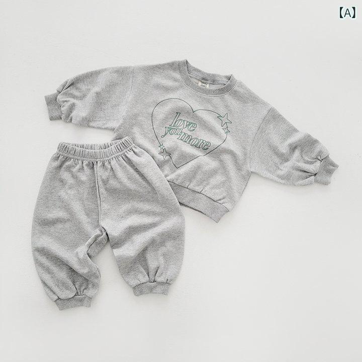 ・カテゴリ: キッズセットアップ・性別: 男女兼用・スタイル: 韓国・セット内容: パンツセット・セット点数: 2点セット・対象年齢: 3〜8歳・シーズン: 春、秋・袖丈: 長袖・パンツ丈: ロング丈・主な素材: 綿95%・生地加工: 柔軟...