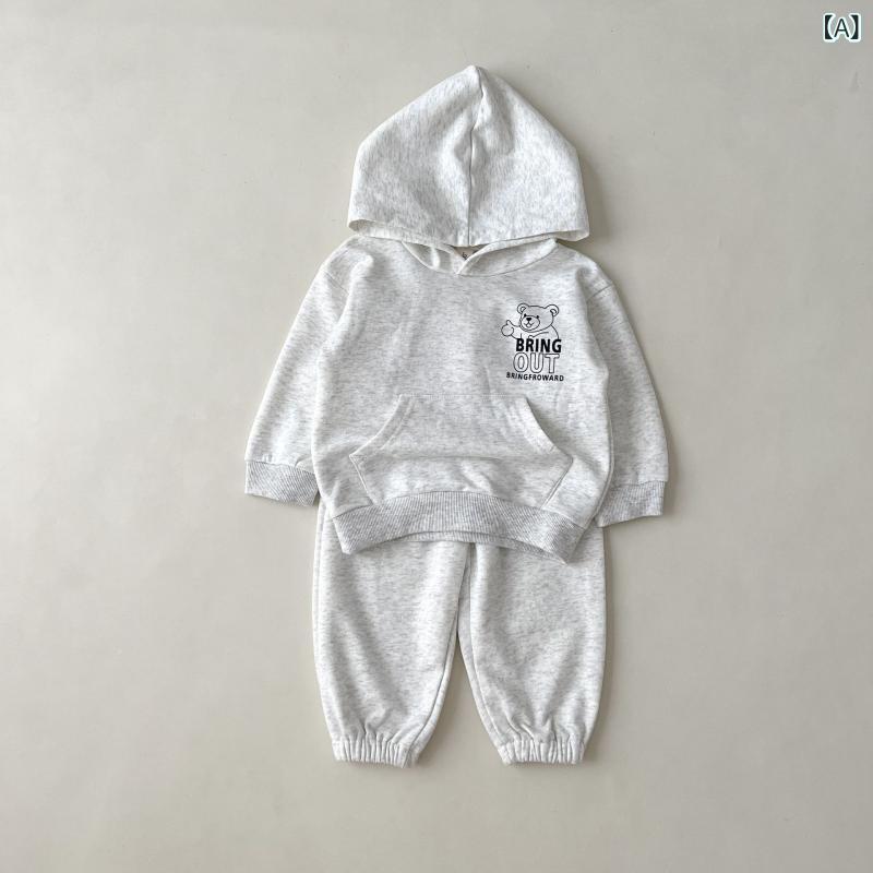 ・カテゴリ: キッズセットアップ・性別: ユニセックス・対象年齢: 3～8歳・スタイル: 韓国、かわいい・シーズン: 春、秋・セットタイプ: パンツセット・セット内容: 2点セット・主な素材: 綿95%・生地加工: 柔軟加工・厚さ: 普通・...