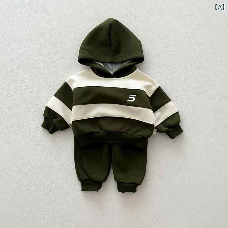 ・カテゴリ: キッズセットアップ・性別: ユニセックス・スタイル: 韓国・セット内容: パンツセット・セット点数: 2点セット・対象年齢: 3〜8歳・推奨身長: 100〜140cm・袖丈: 長袖・フードタイプ: フード付き・パンツ丈: ロン...