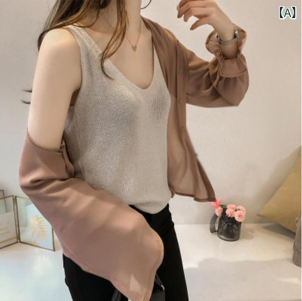 ・カテゴリ: キャミソール・スタイル: 日韓カジュアル・テイスト: セクシーギャル・フィット: ルーズフィット・主な素材: ポリエステル50-70%、綿30-50%・生地: ニット・柄: 無地・装飾: スパンコール・肩紐スタイル: ダブルス...