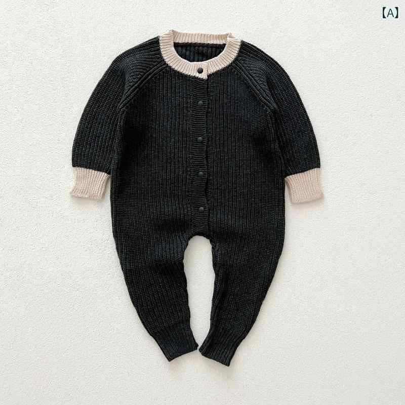 ・基準: A・対象年齢: 1〜3歳 (80〜100cm)・性別: 男女兼用・袖丈: 長袖・厚さ: 普通・主な素材: 綿95%・開閉タイプ: ボタン留め・スタイル: 韓国・カテゴリ: ロンパース・カラー展開: ダークヘザーグレー、アプリコット...