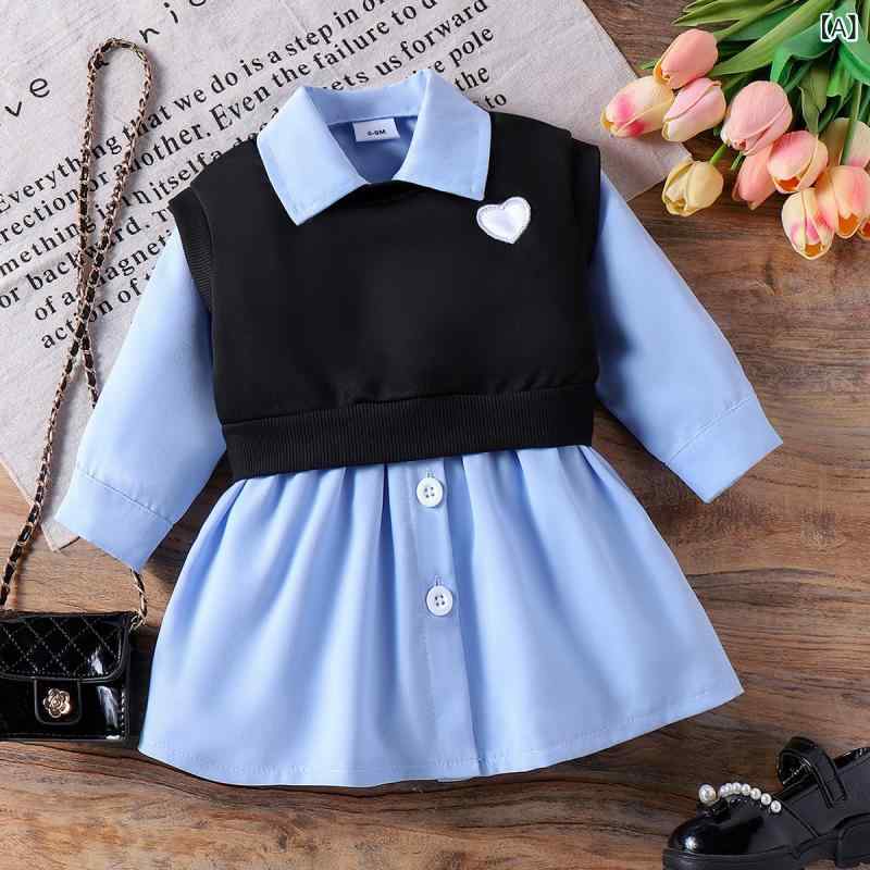 ・カテゴリ: キッズセットアップ・性別: 女の子・スタイル: 欧米風・セットアップタイプ: スカートセット・セット点数: 2点・対象年齢: 3〜8歳 (100〜140cm)・袖丈: 長袖・生地加工: 柔軟加工・生地の厚さ: 普通・柄: 無地...