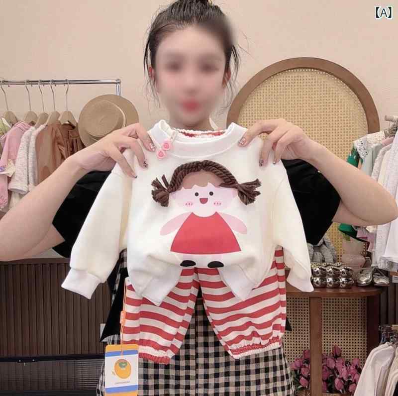 ・対象性別: 女性・スタイル: 韓国・セットアップタイプ: パンツセット・セット点数: 2点セット・ギフト内容: 服・対象年齢: 幼児(1〜3歳、身長80〜100cm)・股下: ロング丈・生地加工: 柔軟加工・厚さ: 普通・柄: ストライプ...