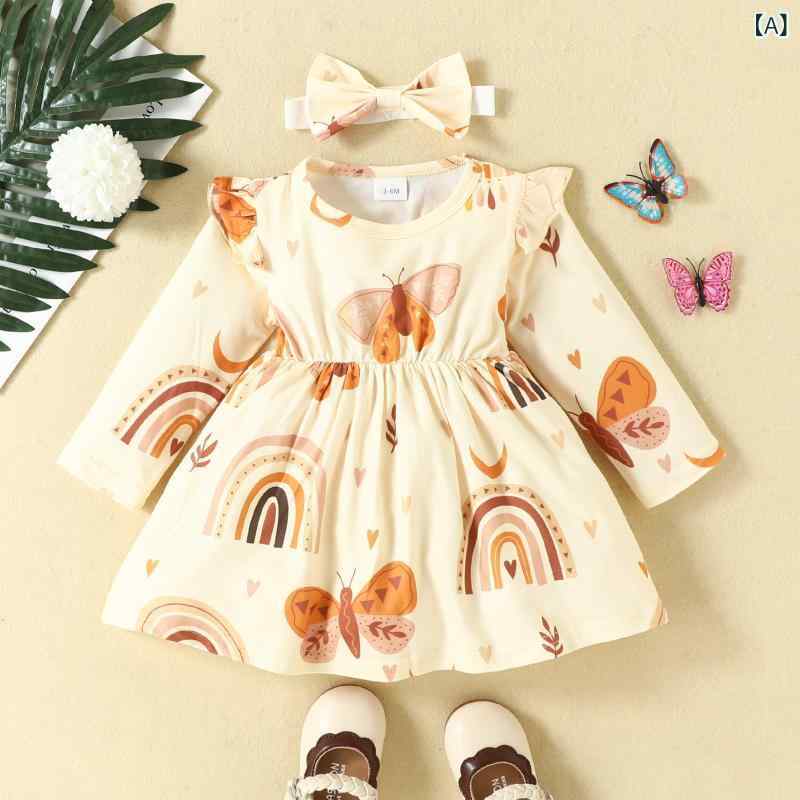 ・スタイル: カジュアル・生地: ニット・カテゴリ: ワンピース・主な素材: ポリエステル95%・対象性別: 女・対象年齢: 新生児(0～1歳、80cm以下)・柄: 動物・生地加工: プリント・袖丈: 長袖・スカート丈: Aライン・裏地素材...