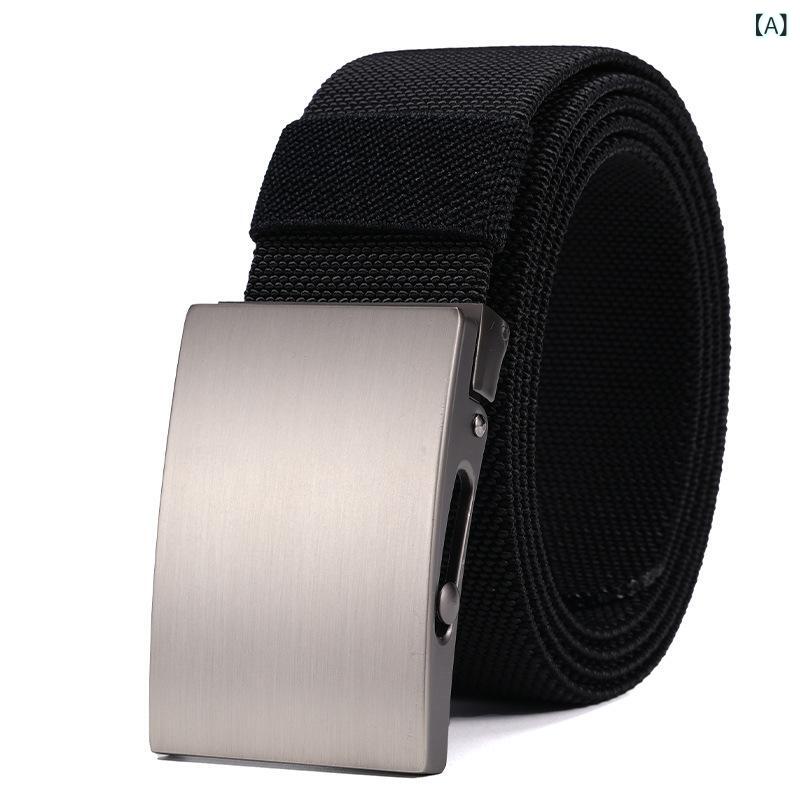・主な素材: ナイロン・バックル素材: 合金・開閉方式: オートロック・カラー展開: ブラック、シャンパンゴールド、グレー、ミリタリーグリーン、コーヒー、ブルー・サイズ展開: 120cm・幅: 普通（2cm〜4cm）・加工: 電鍍