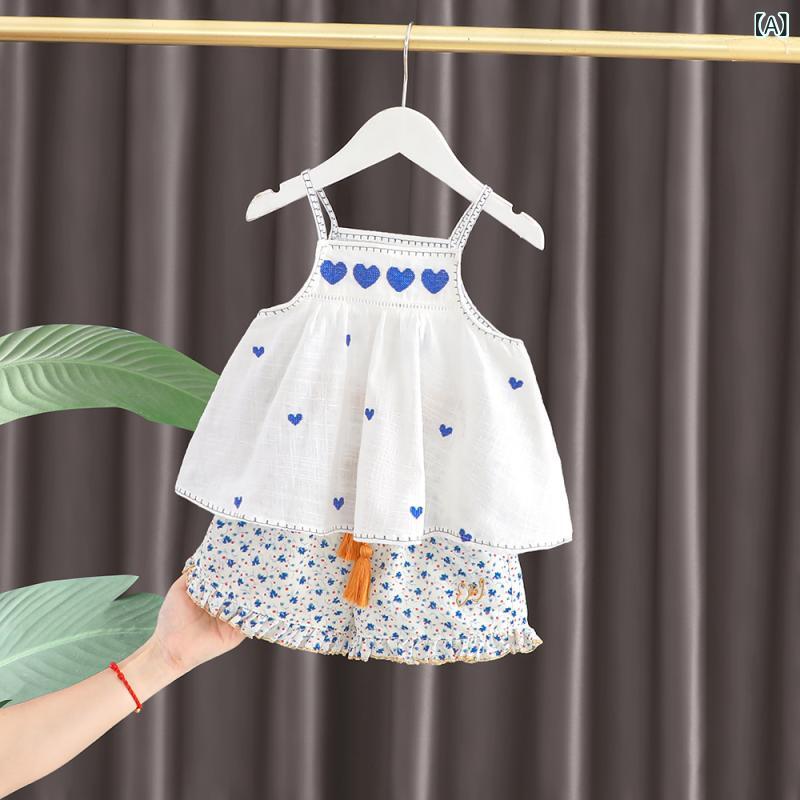 ・カテゴリ: キッズセットアップ・性別: 女性・スタイル: 韓国・セット内容: スカートセット・セット点数: 2点・主な素材: 綿99%・柄: 無地・袖丈: 半袖・開閉タイプ: プルオーバー・特徴: かわいい、プリンセス、トレンド・対象年齢...