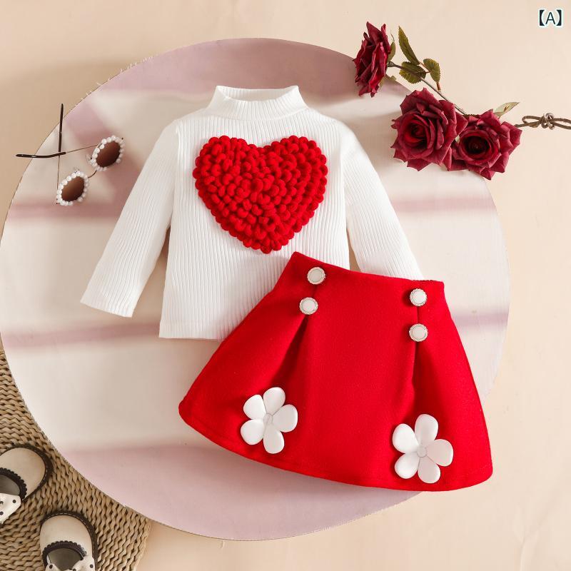 ・カテゴリ: 子供服セット・性別: 女の子・対象年齢: 1〜3歳 (80〜100cm)・スタイル: スイート・要素: トレンド・セット内容: スカートセット・セット点数: 2点セット・袖丈: 長袖・生地: ニット・主な素材: ポリエステル9...