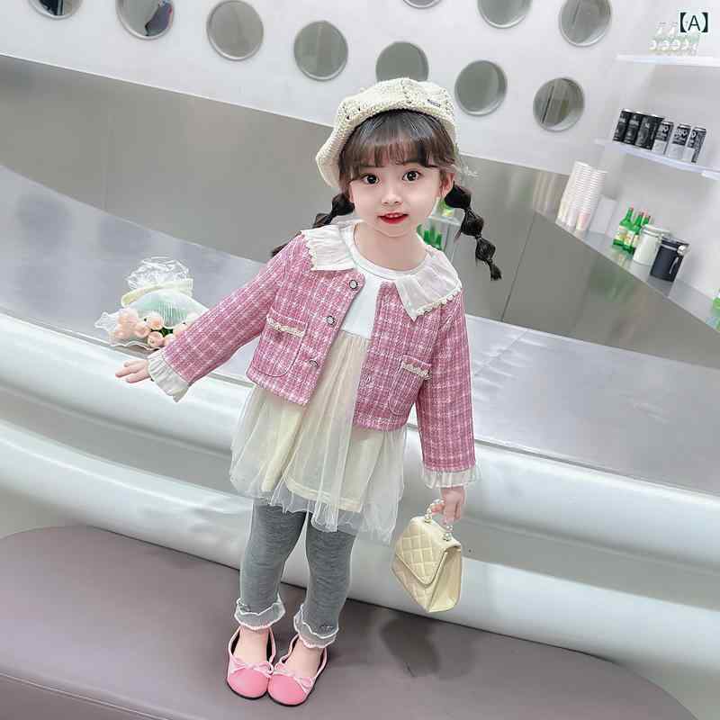 ・適用性別: 女性・スタイル: 韓国・カテゴリ: キッズウェアセット・セット内容: パンツ3点セット・対象年齢: 1〜3歳 (80〜100cm)・適合季節: 春、秋・袖丈: 長袖・襟元: フードなし・パンツ丈: ロング丈・厚さ: 普通・柄:...