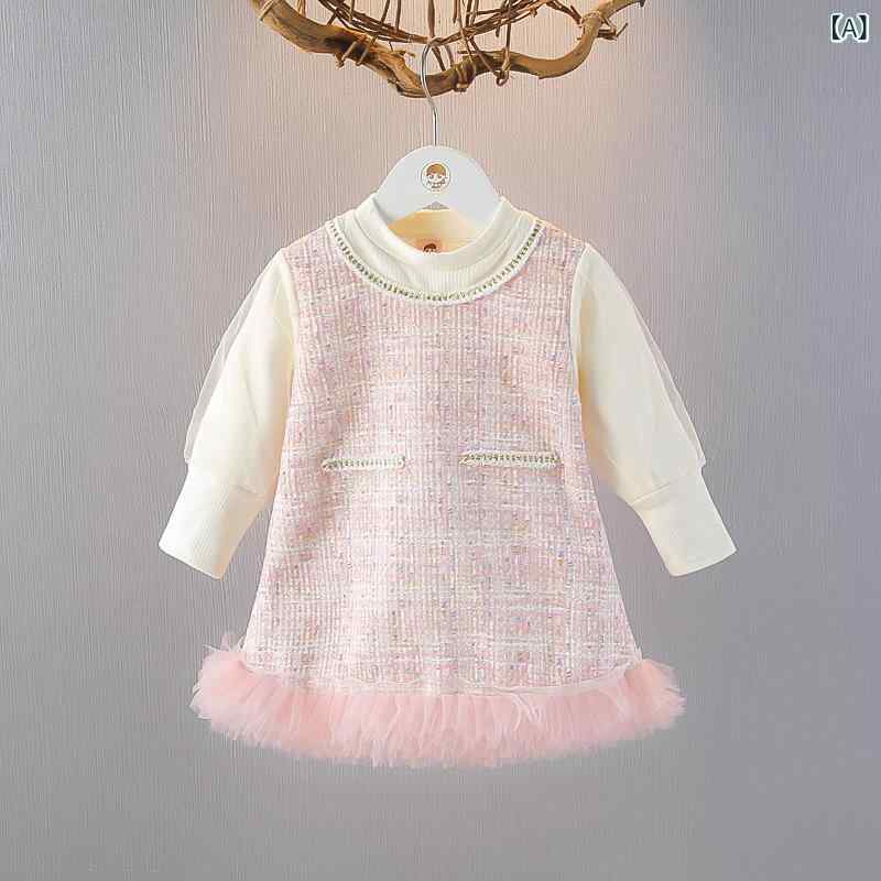 ・カテゴリ: 子供用ワンピース・スタイル: プリンセス・主な素材: 綿96%・対象性別: 女児・対象年齢: 1〜3歳・柄: チェック・適合シーズン: 春秋・袖丈: 長袖・スカートスタイル: プリンセスライン・カラー展開: ピンク、スカイブル...