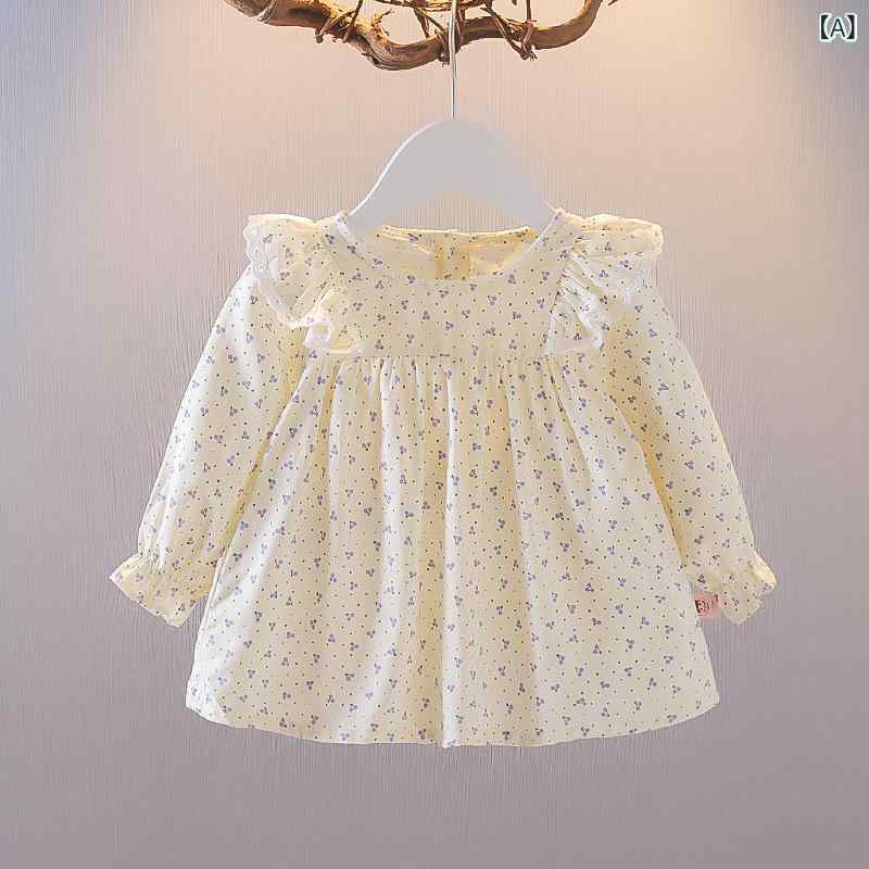 ・カテゴリ: キッズTシャツ・スタイル: カジュアル・性別: 女性・主な素材: 綿96.2%・ネックライン: クルーネック・袖丈: 長袖・フード: なし・柄: 小花柄・カラー展開: バイオレット、オレンジ・サイズ展開: 66cm、80cm、...