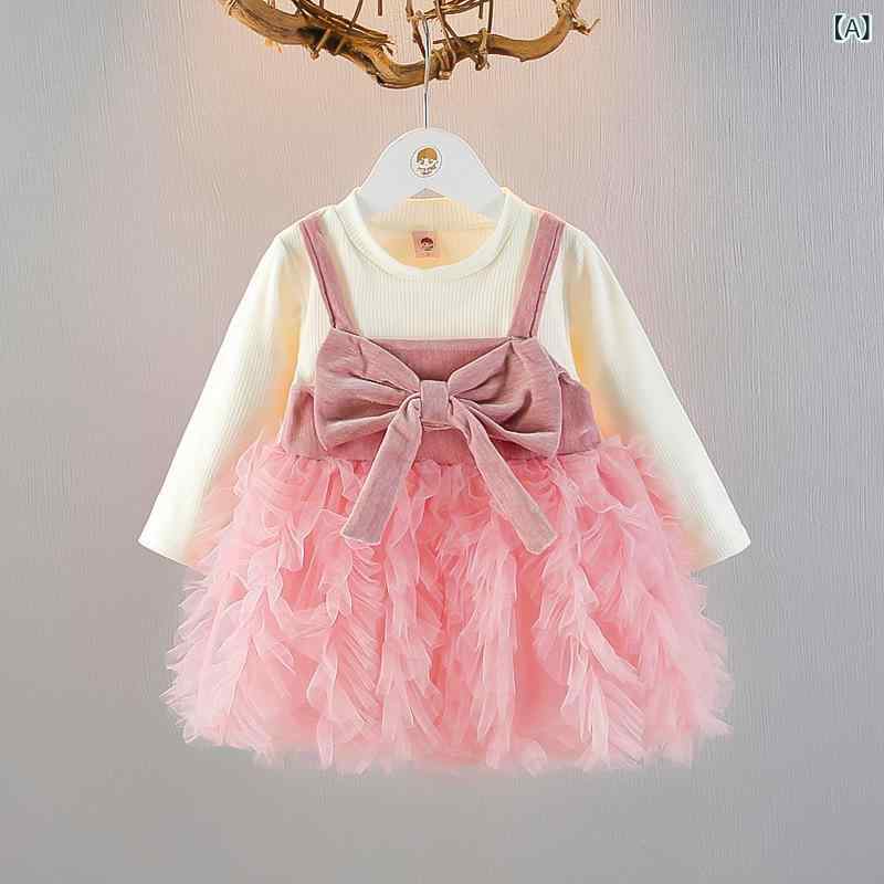 ・スタイル: プリンセス・主な素材: 綿96%・カテゴリ: 子供用ワンピース・安全基準: Aクラス・性別: 女の子・対象年齢: 幼児 (1〜3歳、80〜100cm)・柄: 無地・袖丈: 長袖・スカートの形: プリンセスライン・カラー展開: ...