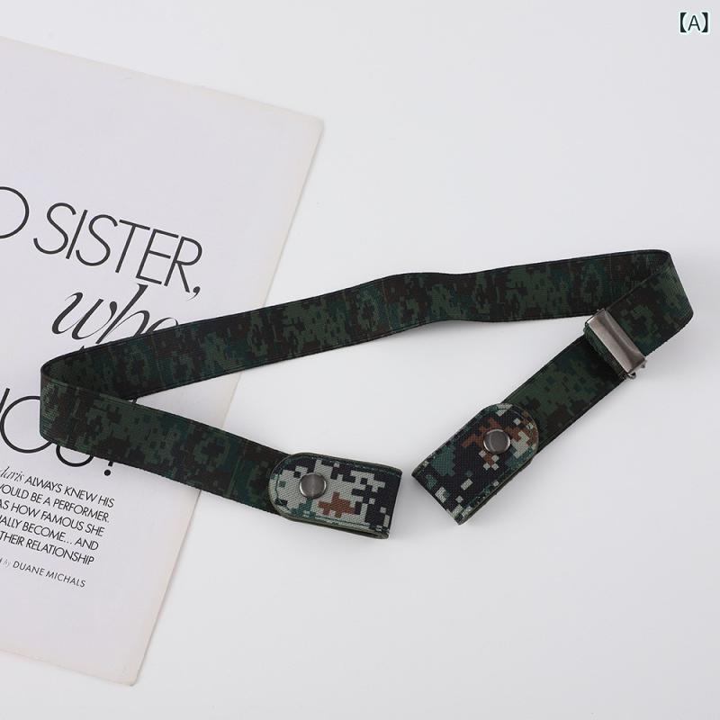 ・主な素材: 帆布・バックル素材: 鉄・留め具: スナップボタン・カラー展開: 迷彩グリーン、迷彩グレー、迷彩カーキ・幅: 約2〜4cm・サイズ展開: フリーサイズ・スタイル: ビジネス・スタイル分類: ファッション通勤・加工方法: 布製