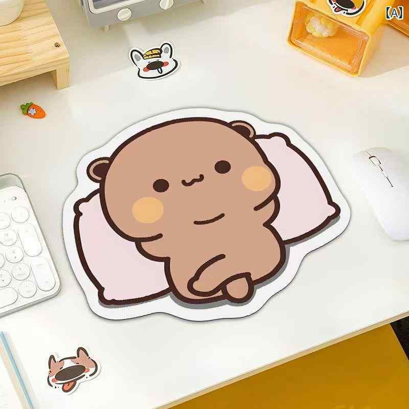 ・カテゴリ: ゲーミングマウスパッド・素材: ゴム・仕様: 両面・柄: 翹腿兒-一二布布-A、翹腿兒-一二布布-B・サイズ: 約25x20cm・厚み: 約2.5mm