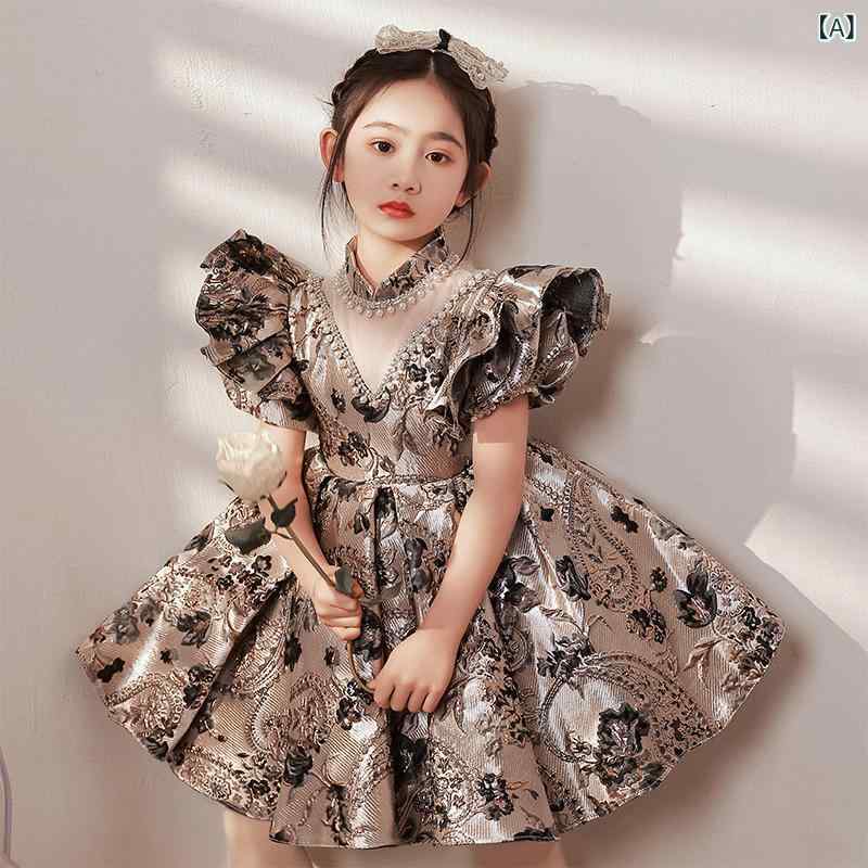 ・カテゴリ: 子供用フォーマルドレス・年齢層: 3〜8歳 (100〜140cm)・性別: 女の子用・画像: 実写・生地加工: プリーツ加工、コーティング、シャーリング、酵素洗い・スタイル: プリンセス・主な素材: リネン5%・裏地素材: リ...