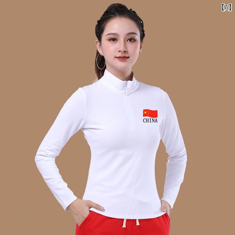 ・カテゴリ: ダンスウェア・性別: 女性・主な素材: 綿90%・裏地素材: 綿90%・柄: 無地・袖丈: 長袖・カラー展開: 白、黒、ロイヤルブルー、ワインレッド、ローズレッド、アースイエロー、赤・サイズ展開: M、L、XL、2XL、3XL...