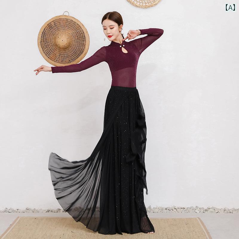 ・適用シーン: ベリーダンス・対象性別: 女性・生地素材: ネット紗・主な素材: スパンデックス90%・カラー展開: プラムレッド、ピンク、ブラック・サイズ展開: M、L、XL・推奨年齢: 25-29歳・テーマ: 侠義古装