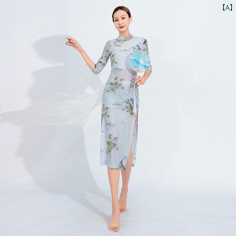 ・カテゴリ: 舞台衣装・性別: 女性・素材配合: ナイロン95%以上、スパンデックス・生地タイプ: プリントメッシュ・カラー展開: ライトブルー・サイズ展開: S, M, L, XL, XXL・対象年齢: 25-29歳・テーマ: 侠義古装