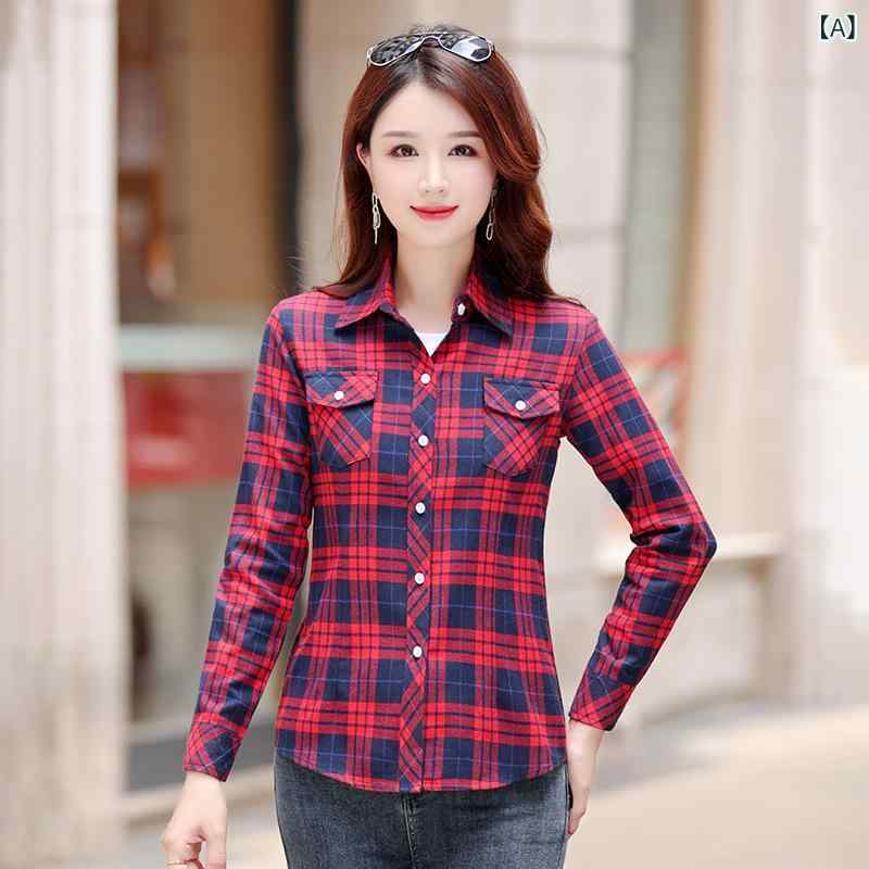 ・カテゴリ: シャツ・デザイン: オープンフロント・テイスト: エレガントカジュアル・主な素材: 綿・柄: 格子柄・袖丈: 長袖・加工: パッチワーク、切り替え・フィット: スリム・ネックライン: 襟付き・袖タイプ: シャツ袖・前開き: シ...