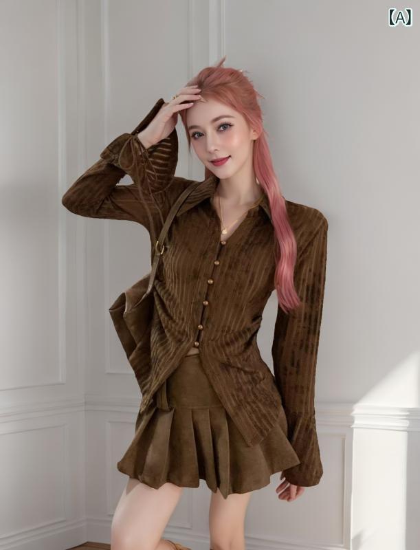 ・カテゴリ: シャツ・主な素材: ポリエステル・素材構成: ポリエステル70%〜80%未満・柄: 無地・スタイル: 開襟シャツ・袖丈: 長袖・加工: 切り替え・シルエット: スリムフィット・着丈: レギュラー丈・ネックライン: 襟付き・袖タ...