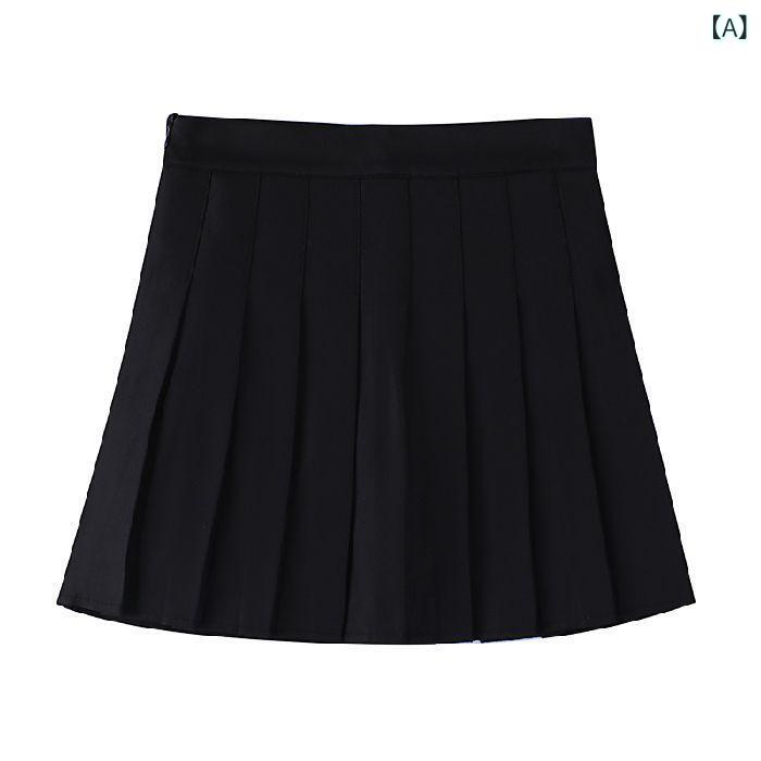 ・カテゴリ: スカート・スタイル: 日韓カジュアル、スウィート、フレッシュ・主な素材: ポリエステル90〜95%・スカートタイプ: プリーツスカート・スカート丈: ショート丈・加工: イージーケア・カラー展開: ブラック、ライトグレー、ホワ...