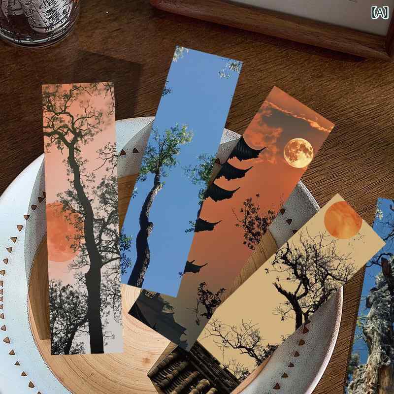 ・カテゴリ: 书签・主な素材: 紙・サイズ: 4×15cm・カラー展開: 枯木逢春（30枚入）・スタイル: 高級感・重量: 65g