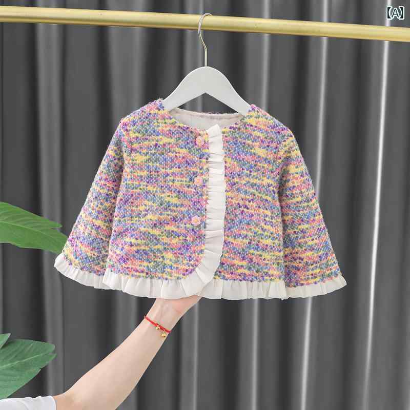 ・カテゴリ: キッズアウター、ジャケット、コート・対象性別: 女の子用・対象年齢: 幼児（1〜3歳）・スタイル: 韓国・柄: カートゥーン・デザイン要素: キュート、プリンセス、トレンド・ネックライン: クルーネック・袖丈: 長袖・着丈: ...