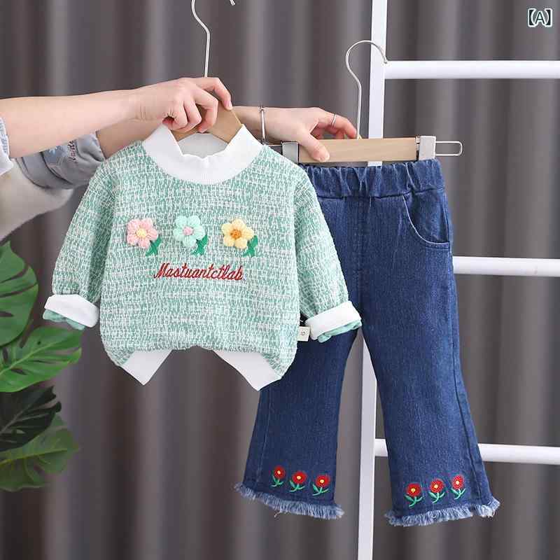 ・性別: 女・スタイル: 韓国・セットタイプ: パンツセット・セット点数: 3点セット・対象年齢: 幼児（1〜3歳）・袖丈: 長袖・パンツ丈: ロング・厚さ: 普通・柄: キャラクター・主な素材: 綿99%・開閉タイプ: プルオーバー・カラ...