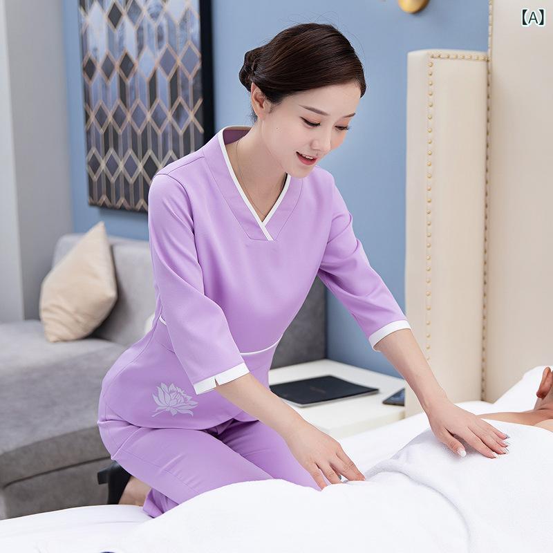 ・用途: サウナ服・性別: 女性・カテゴリ: セットアップ・機能: 防寒・主な素材: 綿65%、アセテート35%・カラー展開: パープル、ピンク、ネイビー・サイズ展開: M、L、XL、XXL、XXXL・対象年齢: 30～34歳