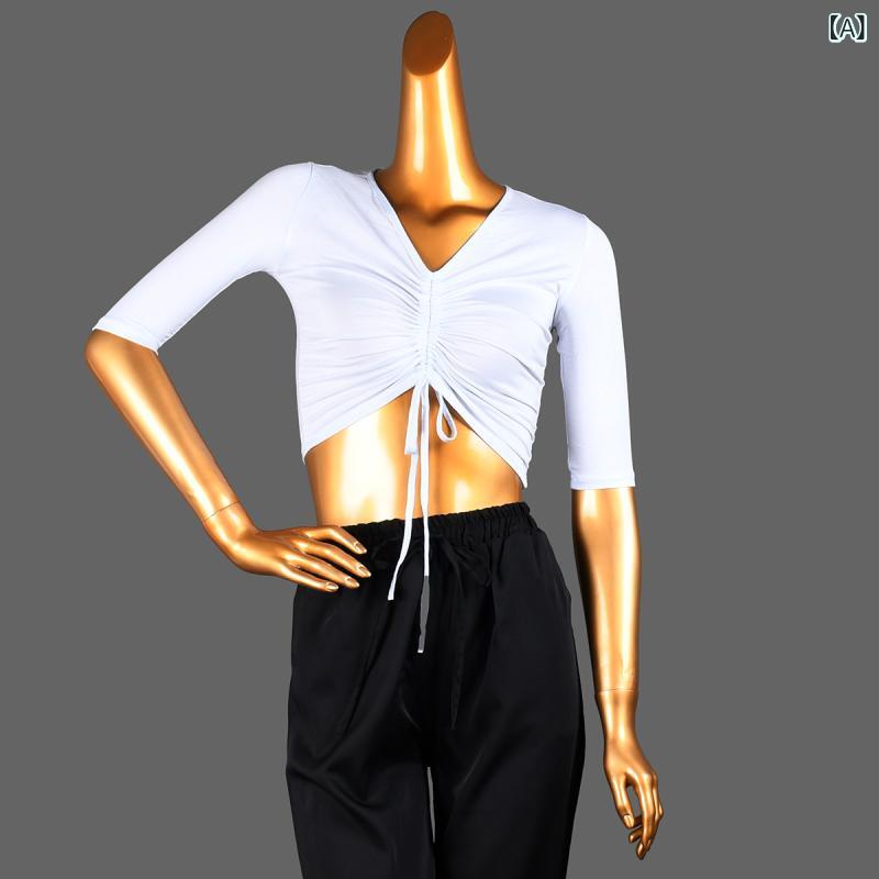 ・カテゴリ: ダンスウェア・ダンススタイル: モダン・用途: 一般舞台衣装、ベリーダンス、ラテンダンス、社交ダンス、フィットネス、ダンス・対象: 大人・柄: 無地・性別: 女性・主な素材: モダール80%・カラー展開: ホワイト、ライトグレ...