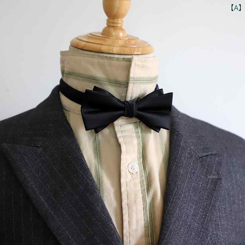 ・カテゴリ: 蝶ネクタイ・スタイル: ビジネス・性別: 男性・対象年齢: 成人・素材: ポリエステル混紡・裏地素材: ポリエステルシルク・柄: 無地・タイプ: フラット・形状: 蝶ネクタイ・ネクタイ/ボウタイ幅: 超スリム・服飾工芸: 先染...