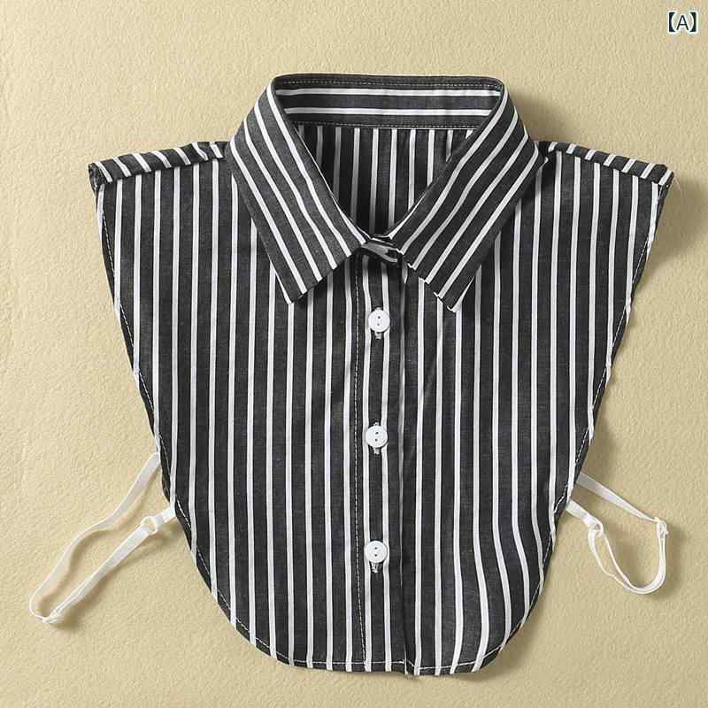 ・主な素材: 綿・ネックライン: 尖り襟、クルーネック・柄: ストライプ・カラー展開: ブラック