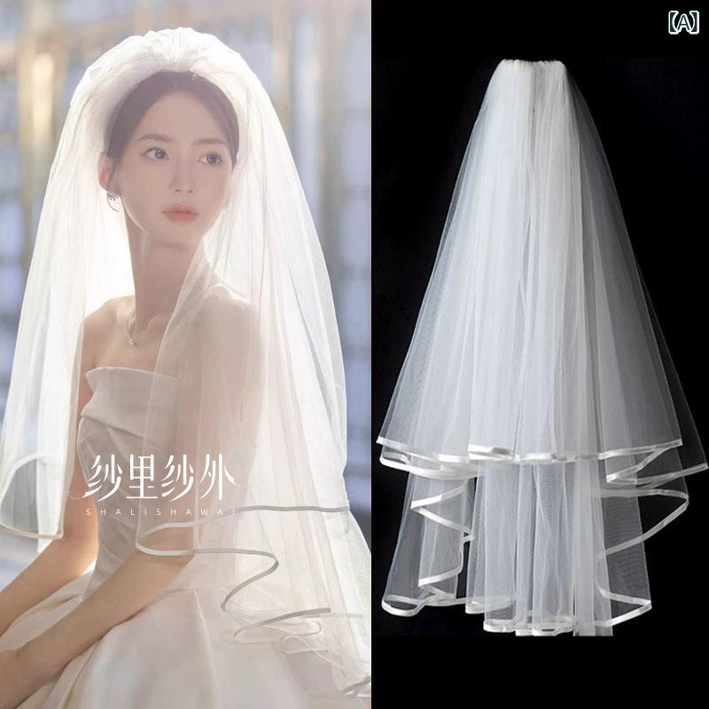 ・カテゴリ: ヘッドドレス・スタイル: セレブスタイル・対象: 女性・種類: 二層式・丈: ロング丈・長さ: 175cm以上・バリエーション展開: サテン縁取りふんわりタイプ 約80cm合金コーム付き、サテン縁取り軽量タイプ 約80cm合金...