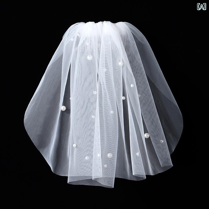 ・素材: 布・スタイル: エレガント・デザイン: ペア・カラー: ホワイト・カテゴリ: ヘアアクセサリー