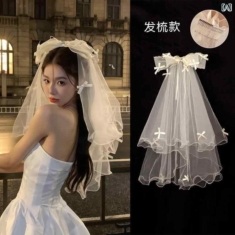 ・主な素材: チュール・スタイル: セレブストリート・性別: レディース・デザイン: 蝶結び・種類: 二層式・流行要素: 蝶結び・カテゴリ: ヘッドドレス