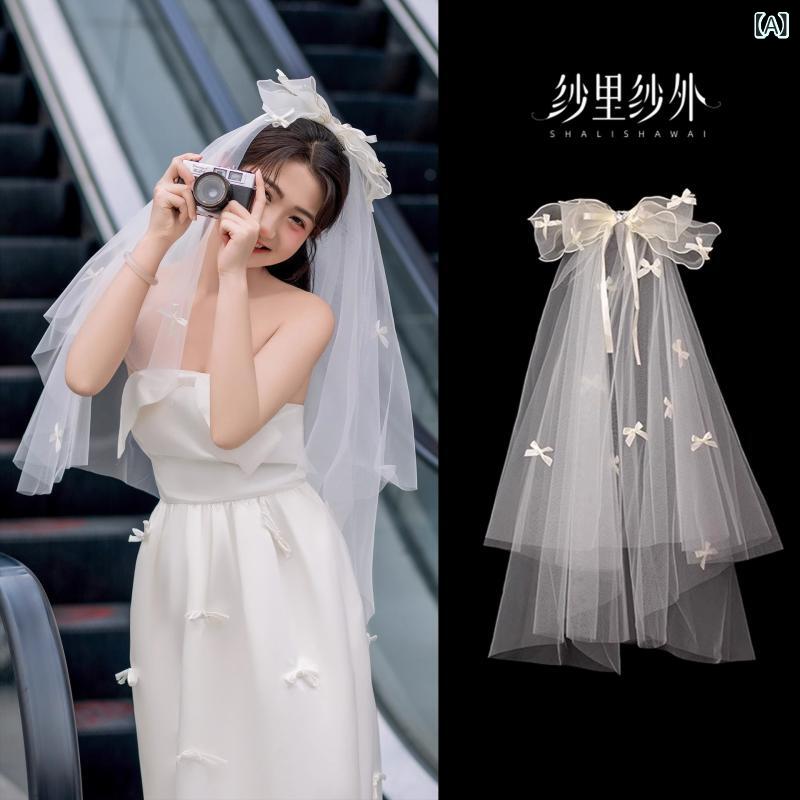 ・カテゴリ: ヘッドアクセサリー・素材: チュール・スタイル: レトロ・タイプ: レディース・種類: 二重構造・おすすめシーン: 結婚式、誕生日、旅行記念、祝日・カラー展開: ホワイト・長さ: 60cm〜80cm