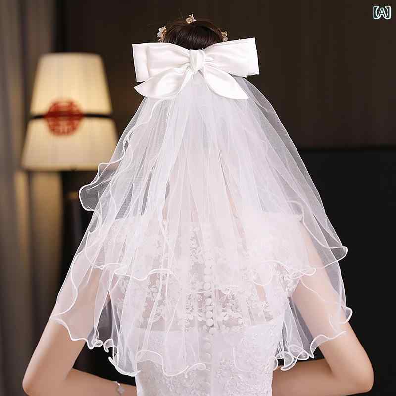 ・素材: チュール・スタイル: ストリート・タイプ: レディース・デザイン: リボン・種類: 二重構造・適したシーン: 旅行記念、展示会、広告宣伝、周年記念、開業式典、授賞記念・カラー: ホワイト・サイズ: フリーサイズ