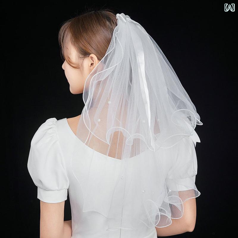 ・素材: パール・スタイル: レディース・カラー展開: ホワイト、ブラック・長さ: 60cm以下・カテゴリ: ヘアアクセサリー