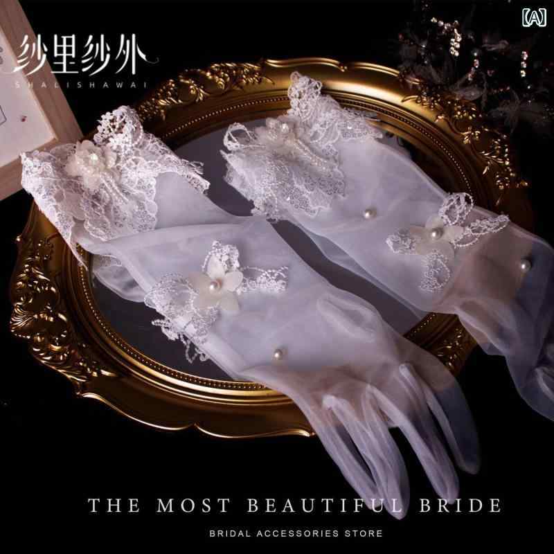 ・性別: 女性・機能: 装飾・カラー展開: 花漾メッシュ手袋 約45cm、云汀メッシュ手袋 約45cm、微雨メッシュ手袋 約50cm・素材: 布、メッシュ・スタイル: ロング