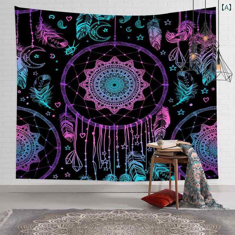 ・カテゴリ: タペストリー・スタイル: 地中海風・主な素材: ポリエステル（91%以上未満）・柄: ストライプ、チェック・形状: 長方形・製造方法: 機械織り・洗濯方法: 洗濯機使用可・サイズ展開: 幅1m×高さ0.7m（起毛タイプ）、幅1...