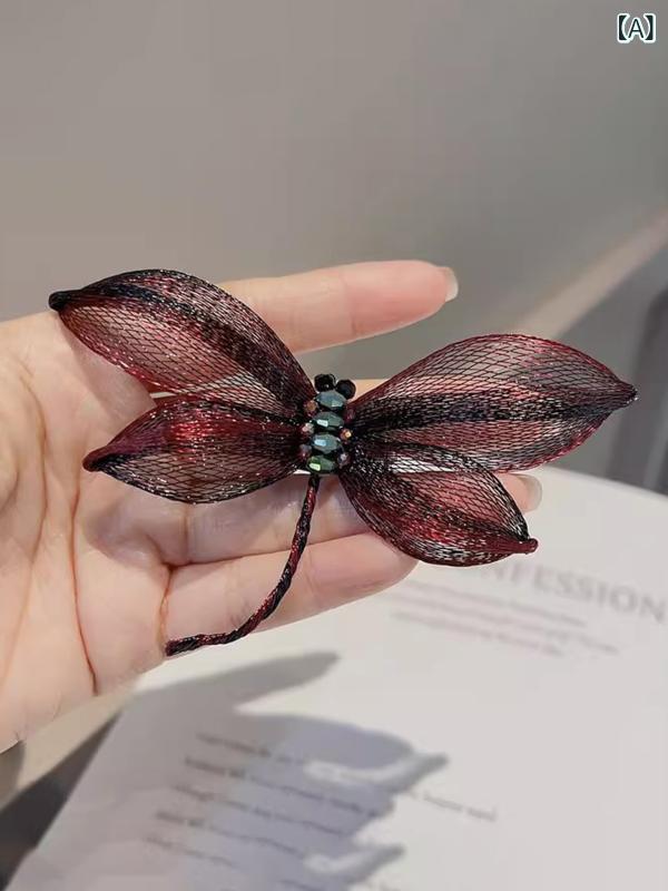 ・素材: 合金・モチーフ: 昆虫・加工: 環境配慮・カラー展開: レッドブラック、ライトパープル、シャンパン、ブルーブラック、レッドパープル・デザイン: トンボ・機能: 装飾、多機能、ツーウェイ・スタイル: ファッション通勤・対象: 女性・...