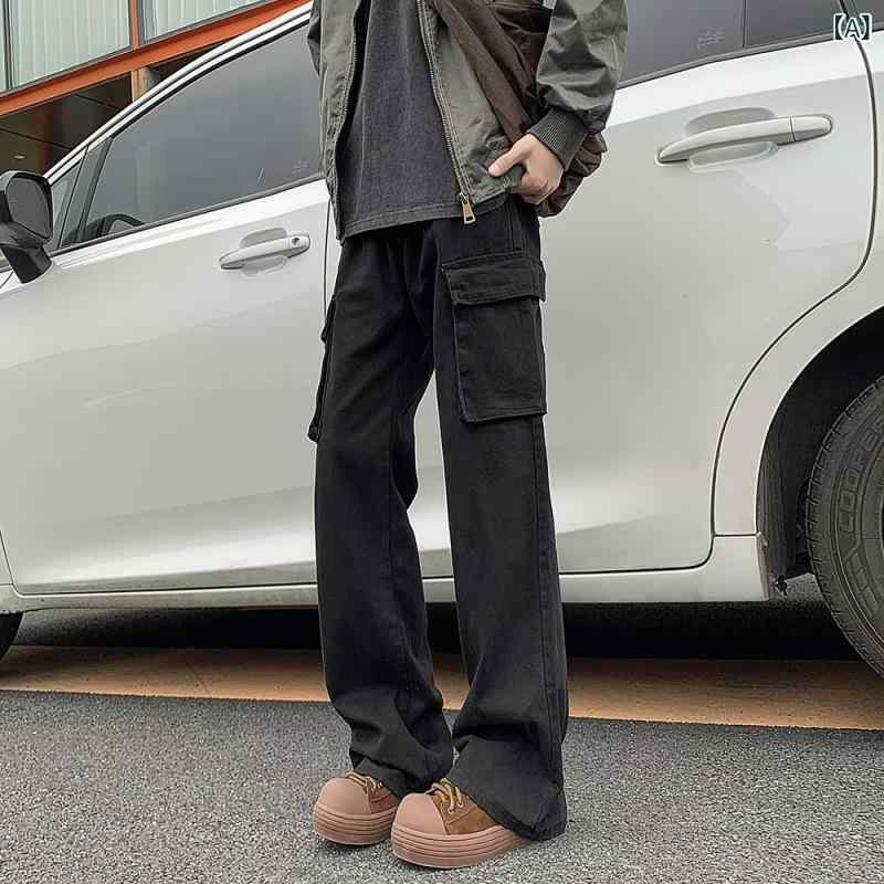 ・カテゴリ: ジーンズ・スタイル: パンク、ベーシック・主な素材: 綿60%以上・パンツスタイル: ストレート・股下: フルレングス・ウエスト: ミドルウエスト・フロント: ジップフライ・厚さ: 標準・対象: 成人・用途: デイリー・デザイ...