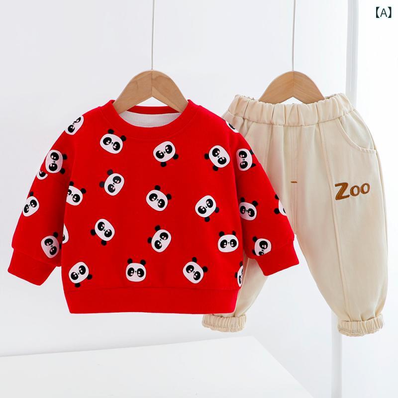 ・カテゴリ: 子供服セットアップ・スタイル: 韓国風・性別: 男の子・セット内容: トップス、パンツ（2点セット）・対象年齢: ベビー・キッズ（1〜3歳、身長80〜100cm）・袖丈: 長袖・パンツ丈: 長ズボン・生地の厚さ: 薄手・デザイ...