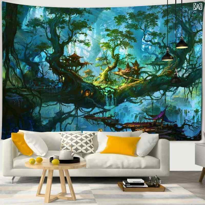 ・カテゴリ: タペストリー・スタイル: ヨーロピアン・主な素材: ポリエステル・柄: 風景・カラー展開: 多色展開・サイズ展開: 複数サイズ展開・使用場所: リビング、寝室、書斎、ダイニング