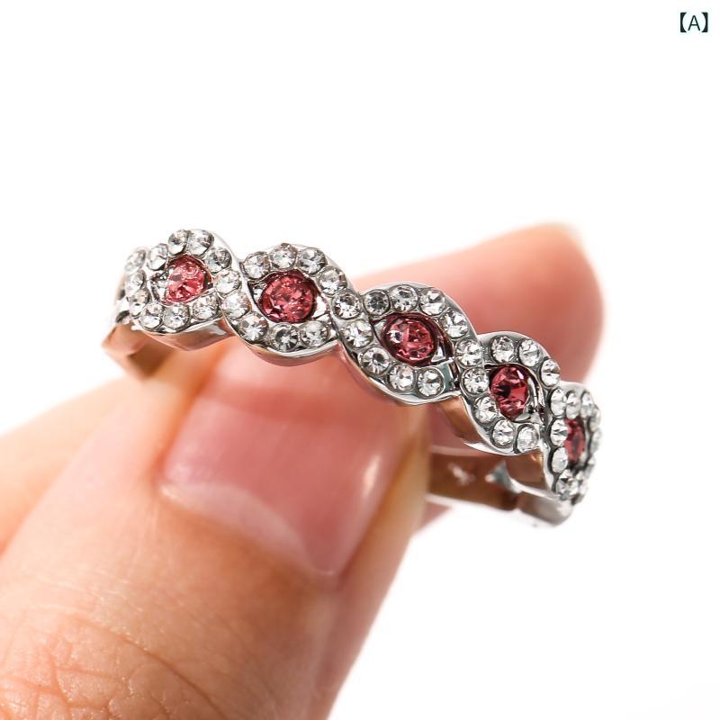 ・カテゴリ: 指輪・素材: 合金・形状: 幾何学・加工: 電鍍・対象: 女性用・カラー展開: レッド、グリーン・サイズ展開: 5号, 6号, 7号, 8号, 9号, 10号, 11号, 12号・スタイル: 日韓・スタイル分類: 清新、甘め