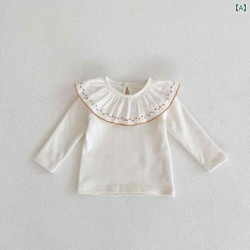 ・カテゴリ: キッズTシャツ・性別: 女の子・スタイル: カジュアル・袖丈: 長袖・対象年齢: 1〜3歳・柄: 無地・生地: ニット・主な素材: 綿95%・ネックライン: クルーネック・カラー: オフホワイト・サイズ展開: 66cm、73c...