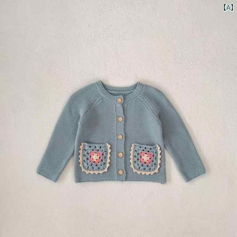 ・カテゴリ: キッズニットカーディガン・性別: 女の子・対象年齢: 1〜3歳 (80〜100cm)・シーズン: 春、秋・スタイル: 万能・主な素材: 綿・厚さ: 通常・袖丈: 長袖・留め具: シングルボタン・柄: 花柄・フード: なし・安全...