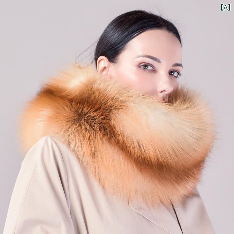 ・編み方: 平織り・機能: 保温・タイプ: 標準丈・サイズ: 80cm×20cm・主な素材: フォックスファー100%・スタイル: ビジネス、万能、エレガント、ミニマル、カジュアル、スポーツ、オフィススタイル、シンプル、欧米風、ライトラグジ...