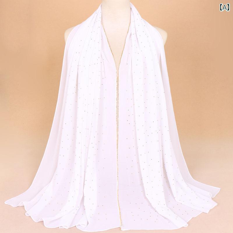 ・性別: 女性・カテゴリ: 紫外線対策ショール、日よけストール・素材: シフォン・カラー展開: ホワイト、ベージュ、淡いグリーン、レンガ色、ベビーピンク、ターメリックイエロー、キャメル、ロイヤルブルー、レッド、ワインレッド、ライトカーキ、デ...